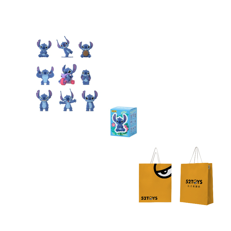 Коллекция фигурок унисекс 52TOYS x Disney Stitch Mystery Boxes, Single Mystery Box (Random Pick)