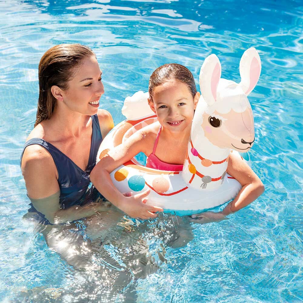 Круг надувной INTEX Животные Лама 72х66см 58221NP