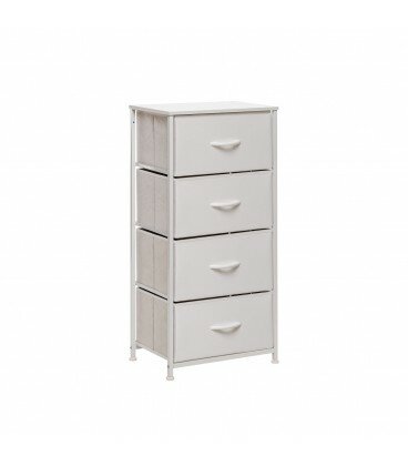 Комод Leset Линкс 4 ящ, Каркас Белый, ящики Белые