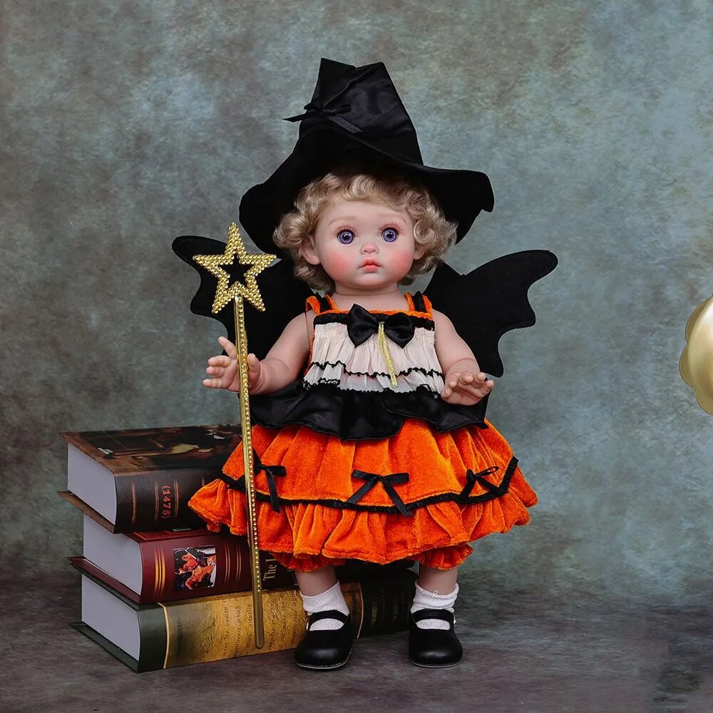 Cloveray подлинная запатентованная 18-дюймовая мягкая резиновая кукла rebirth doll dress up toy doll имитация детской куклы