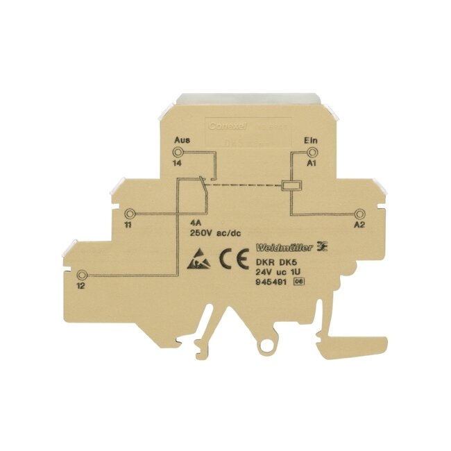 Реле-преобразователь Weidmueller DK5 9454910000, IP20, AC, моностабильное