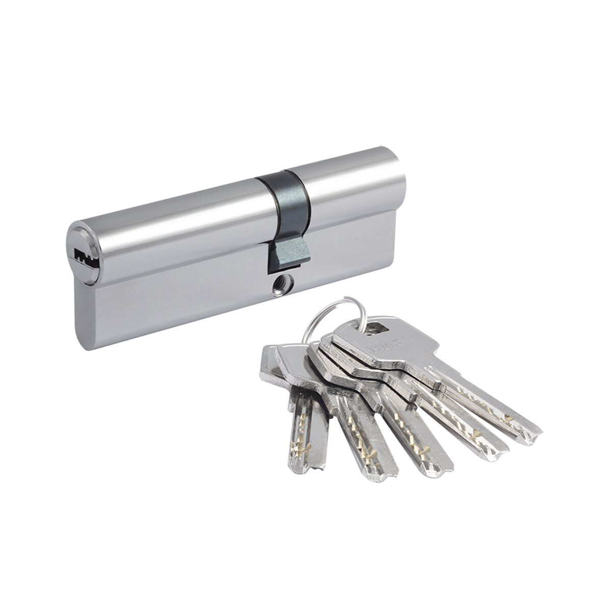 Цилиндровый механизм Нора-М STD AL ЛП-90 (55-35), ключ/ключ, хром