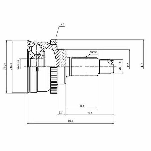 ШРУС AYWIparts AW1510047A
