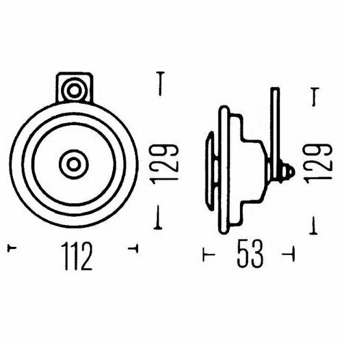 Звуковой сигнал Hella 3BA002768551
