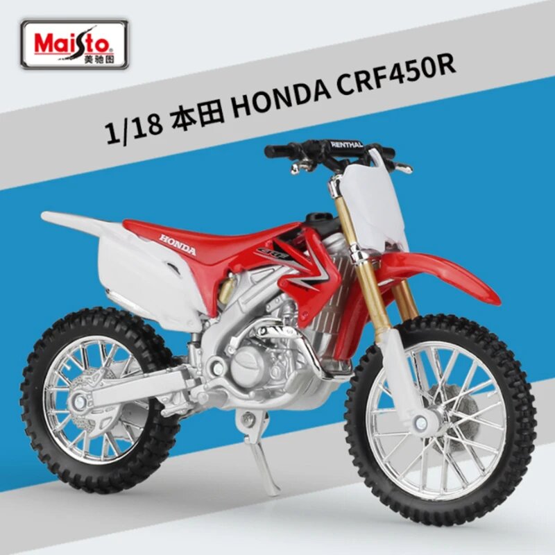 Maisto 1:18 HONDA CR250R металлический гоночный мотоцикл CRF450R foam box