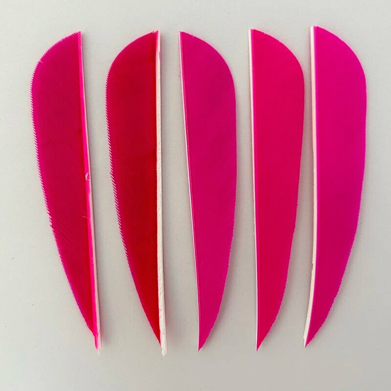 Перья для стрел индейки 3 дюйма 50 шт. правые Розовый, Pink