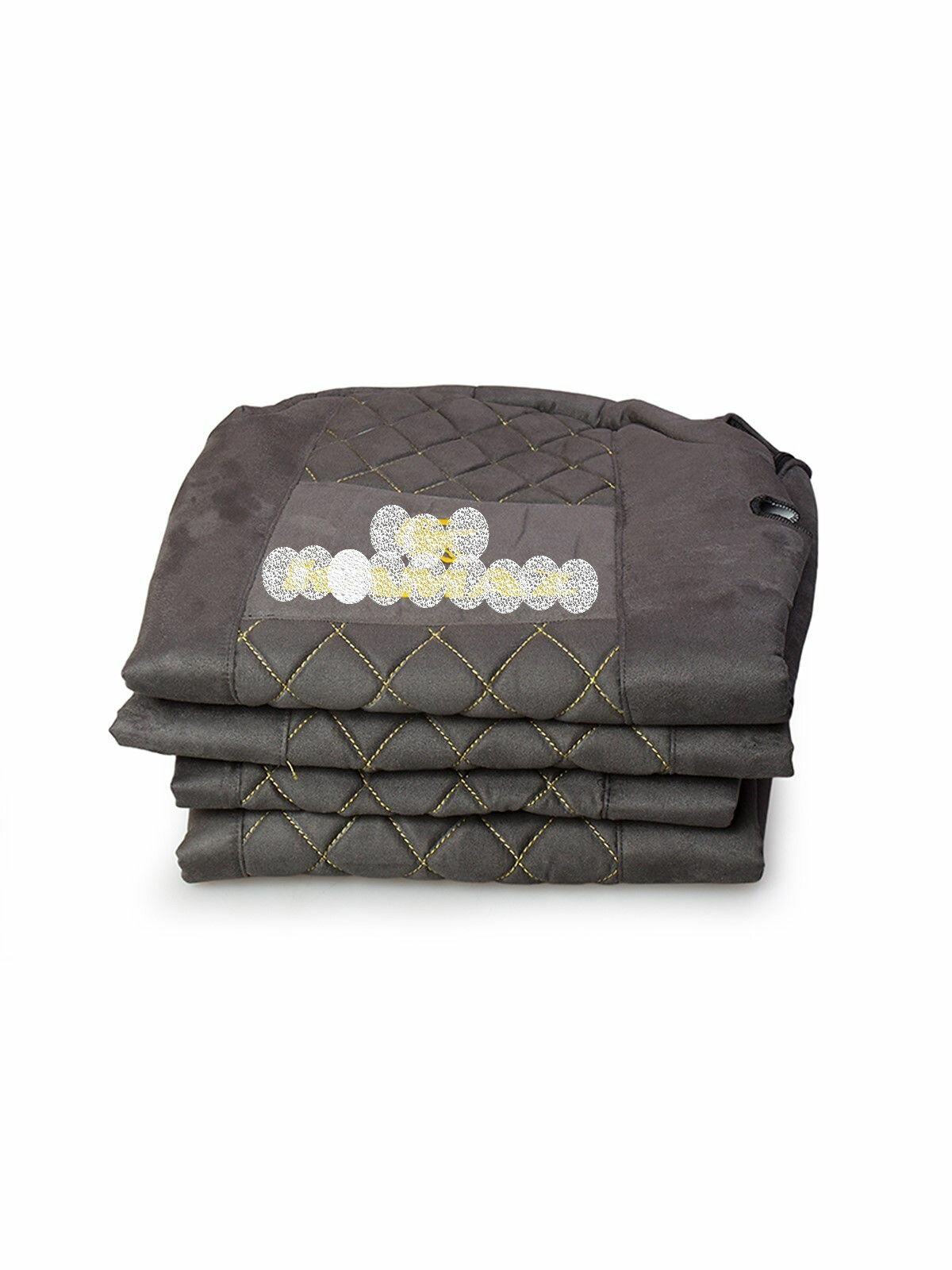 Чехлы на сиденья стеганый (Alicante) на отечественный грузовик, для КамаЗа AXOR 5490 с 2016 года (2 ремня 2 высоких сиденья) (18714)