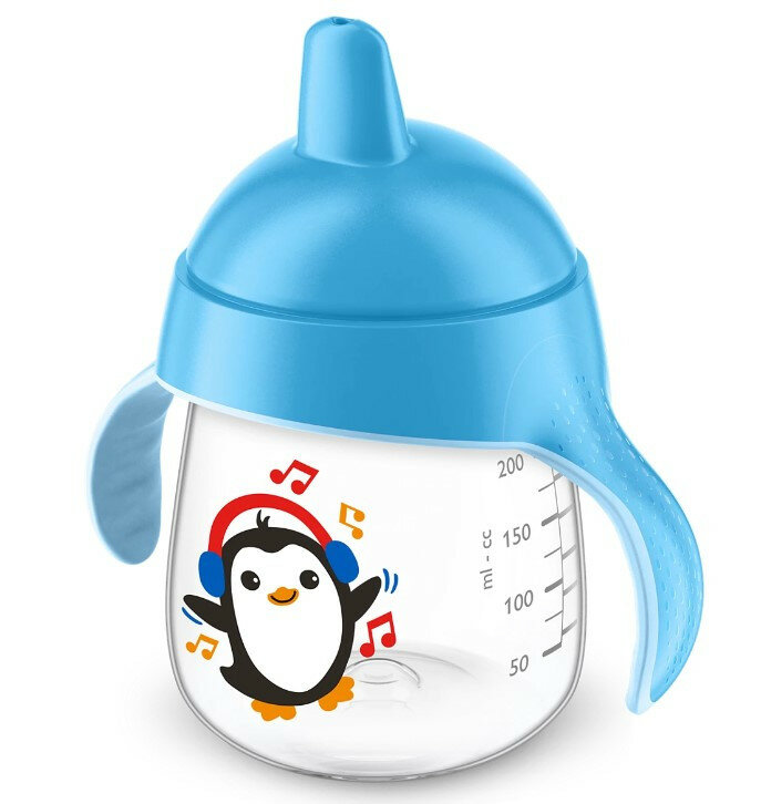 Поильник-непроливайка Philips AVENT SCF753/00, 260 мл, от 12 месяцев, жёсткий носик, синий