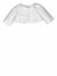 Куртка MONNALISA Single-button bolero jacket, размер 86, бежевый/белый