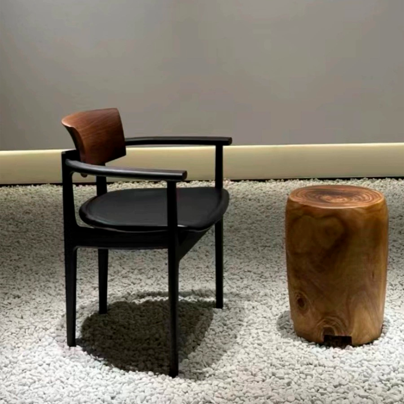 Дизайнерский деревянный стул Elipsa (экокожа)