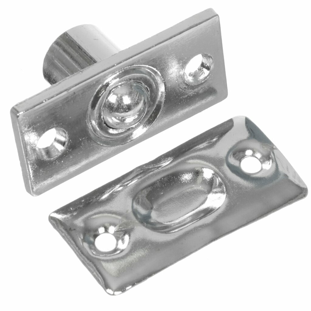 Врезная защелка Trodos 03.02.02, шарик, хром, Китай