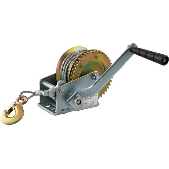 Euro-lift Лебедка барабанная WH12-15 г/п 550 кг, канат 15 м
