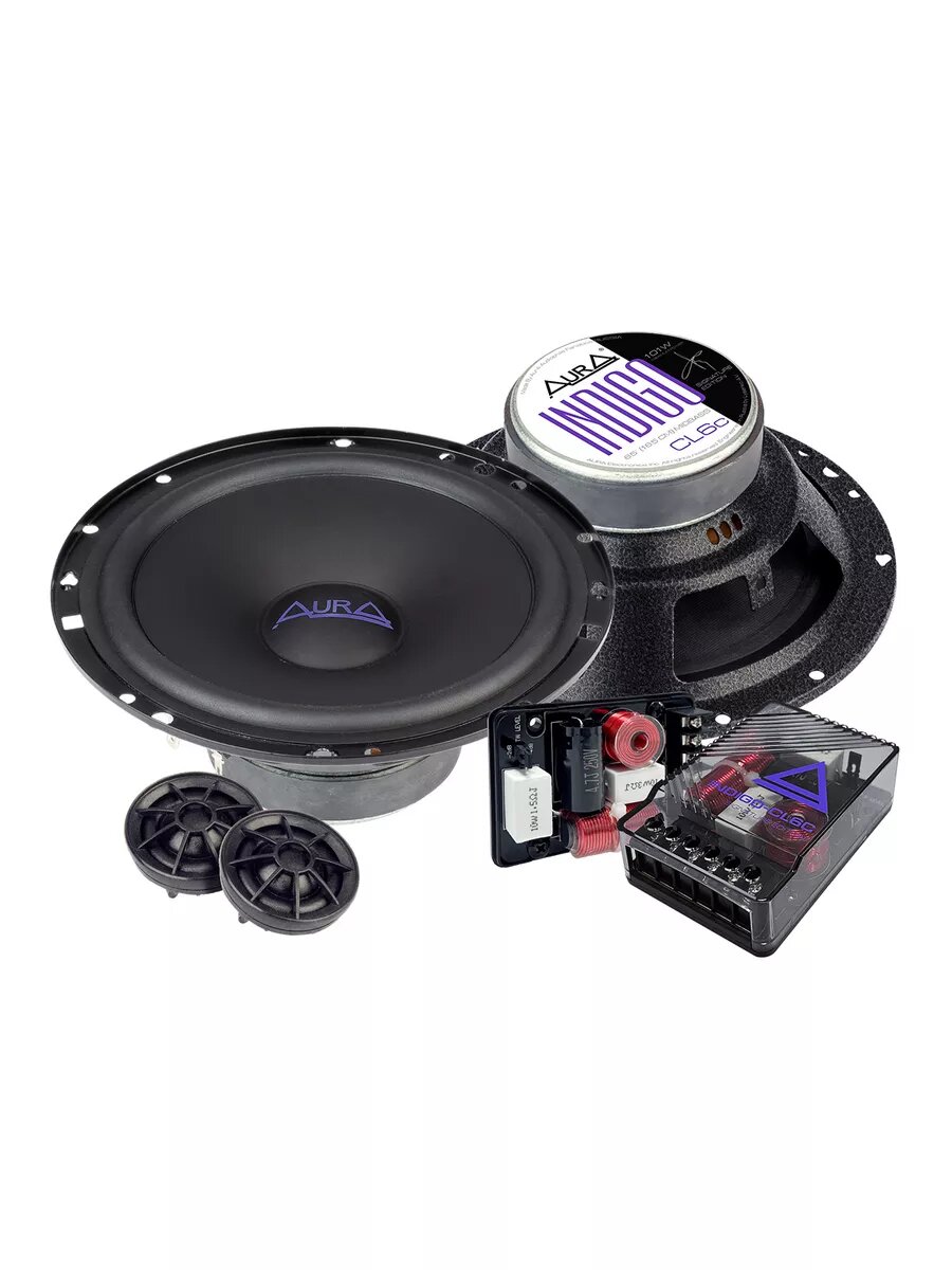 Акустическая система Aura INDIGO-CL6C 6,5" (16,5 см) 2-полосная, колонки для автомобиля аура