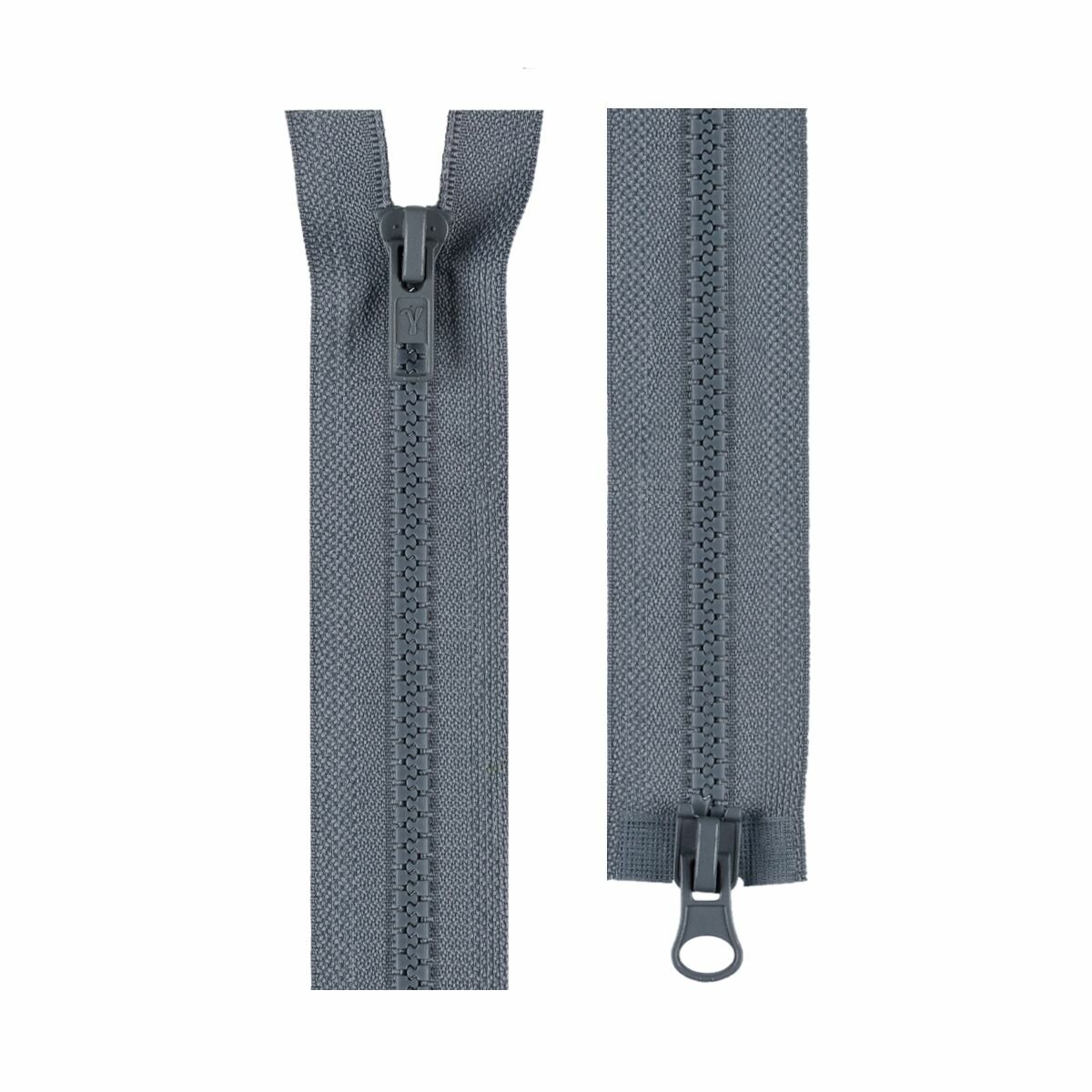 Молния трактор "GAMMA" тип 5 G3052 130 см 10 шт разъёмная двухзамковая №304 серый