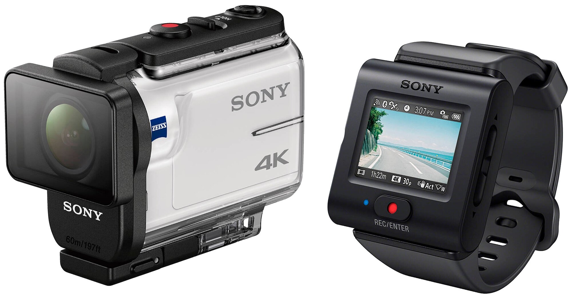 Экшн-камера Sony FDR-X3000R новая с комплектом, WiFi, 4К, белый