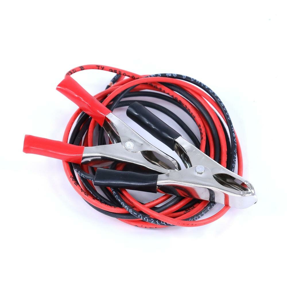 Зажим "крокодил" (кр+черн) с проводами, 20А (компл)