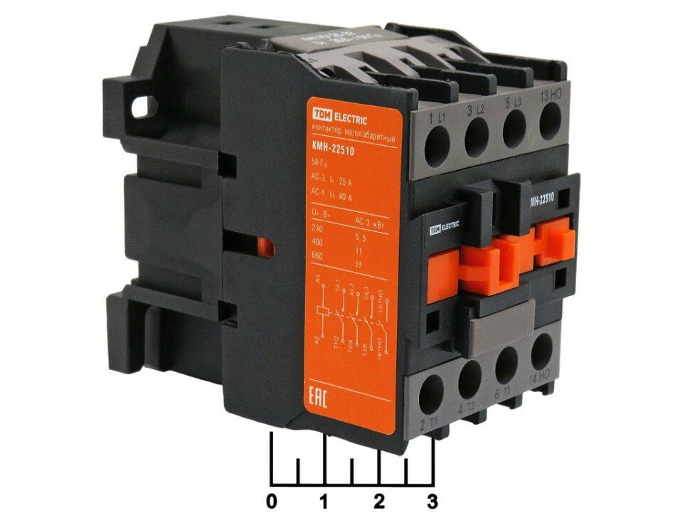 Контактор (пускатель) 36V 25A КМН-22510 TDM (дополнительные контакты NO)