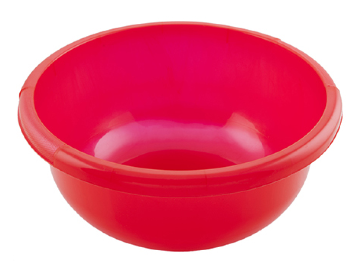 Таз пластиковый Полимербыт круглый, 320х320х135мм, объем 6.5л / товары для дома