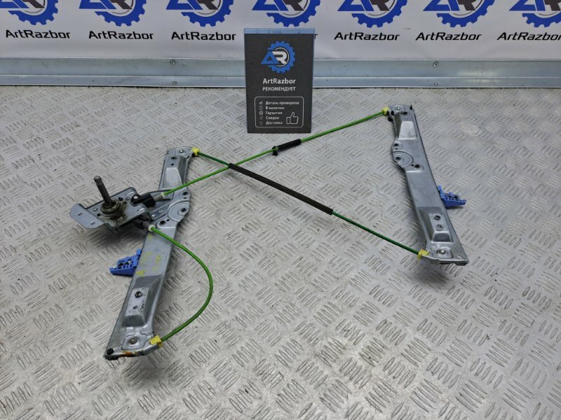 Б/У Стеклоподъемник механ. передний правый Opel Corsa D / Опель Корса D 1.0 Z10XEP 60 Л.С. купе 2008 перед. прав.