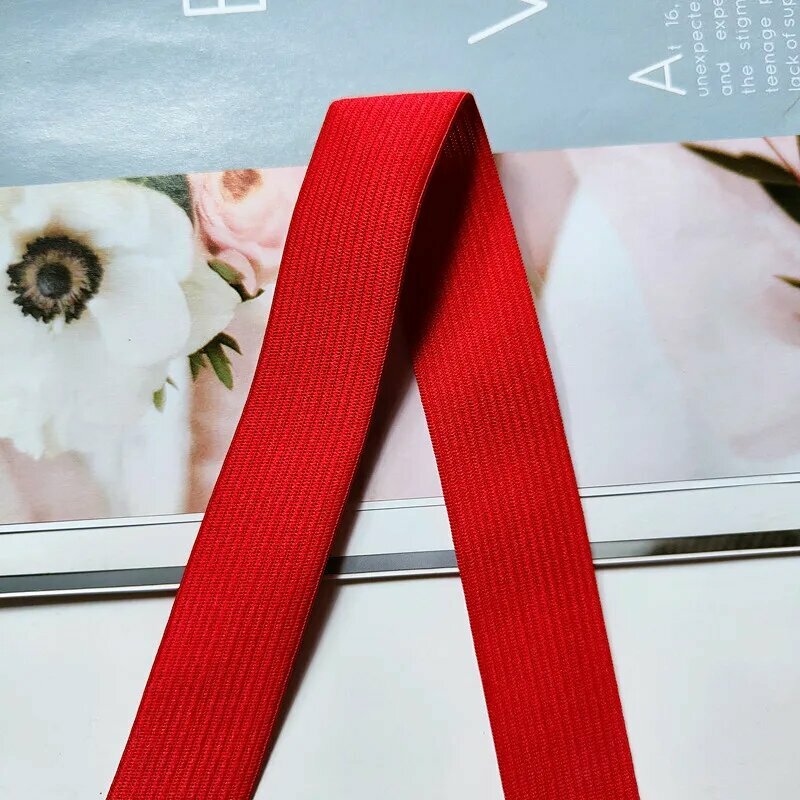20 мм 25 мм цветная высокоэластичная швейная резинка, используемая для Красный, 25mm 2y, Red