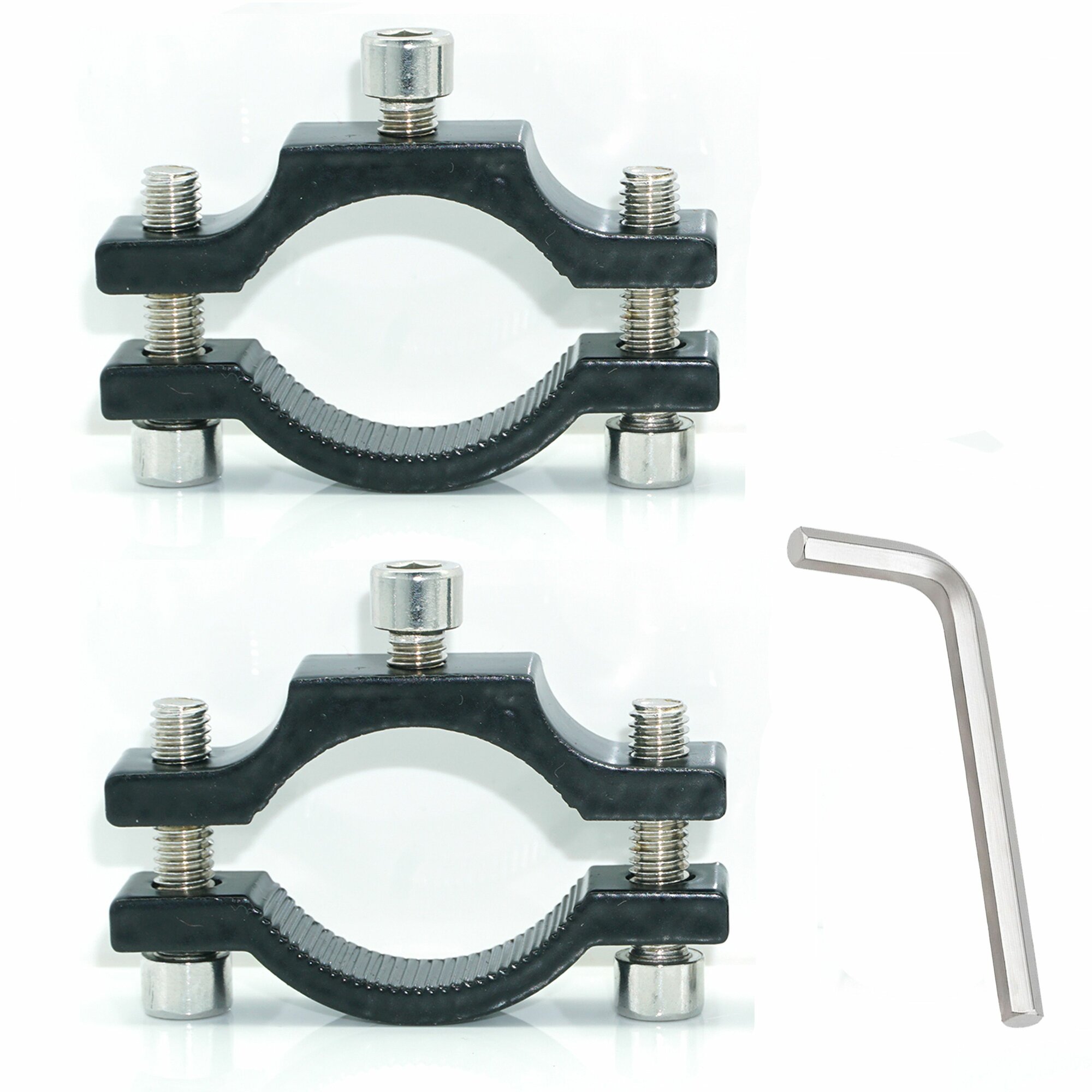 Универсальный регулируемый металлический зажим для фонарей, от 1,88 см до 3,68 см, подходит для использования на мотоциклах, автомобилях, самокатах и велосипедах.