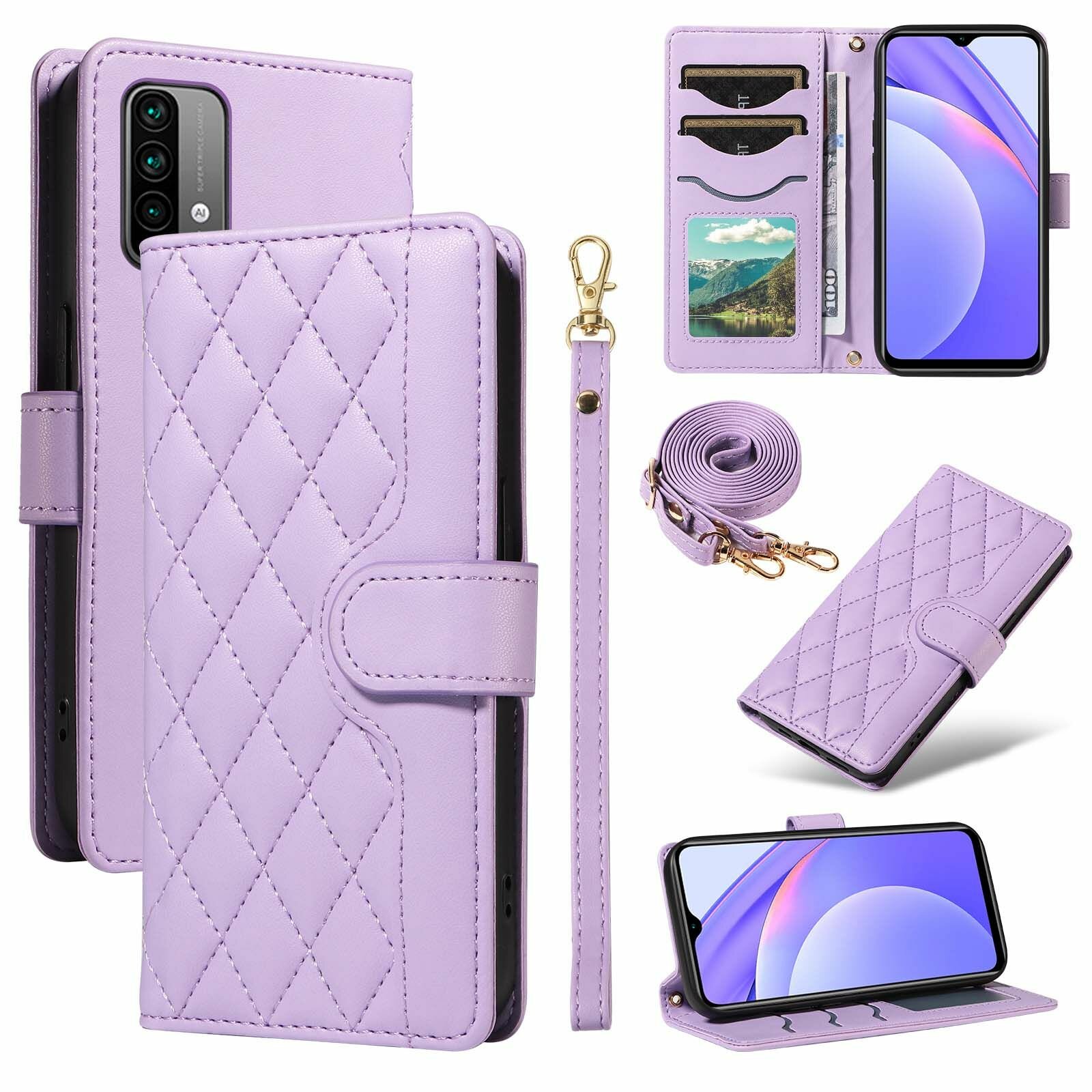 YIKATU Кожаный Чехол Для Redmi 9T/Xiaomi POCO M3 ( Редми 9T /Сяоми ПокоM3 ) С визитницей из экокожи, модный, против падения, подарочный, элитный, книжка