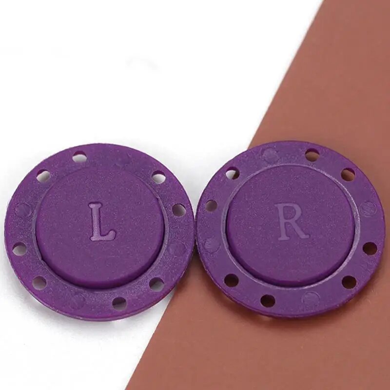 Магнитные пуговицы, набор из 1 штуки Фиолетовый, 4
