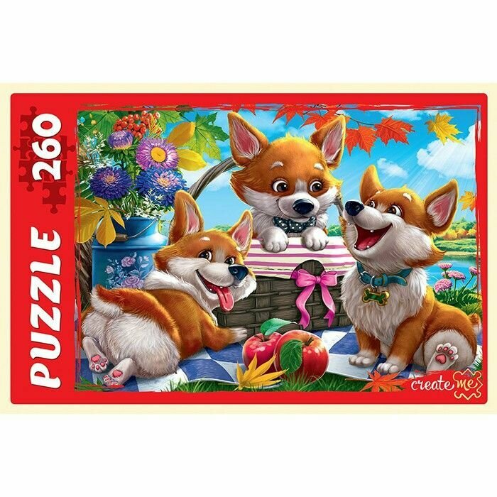 Пазл 260 Щенки Корги П260-2971