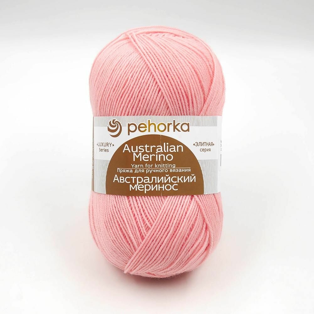 Пряжа Пехорка Австралийский меринос 24 (1 моток, 100г/400м) орхидея