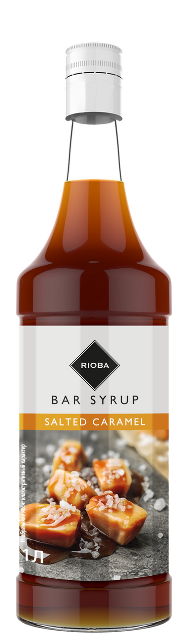 RIOBA Сироп соленая карамель, 1л x 6 шт