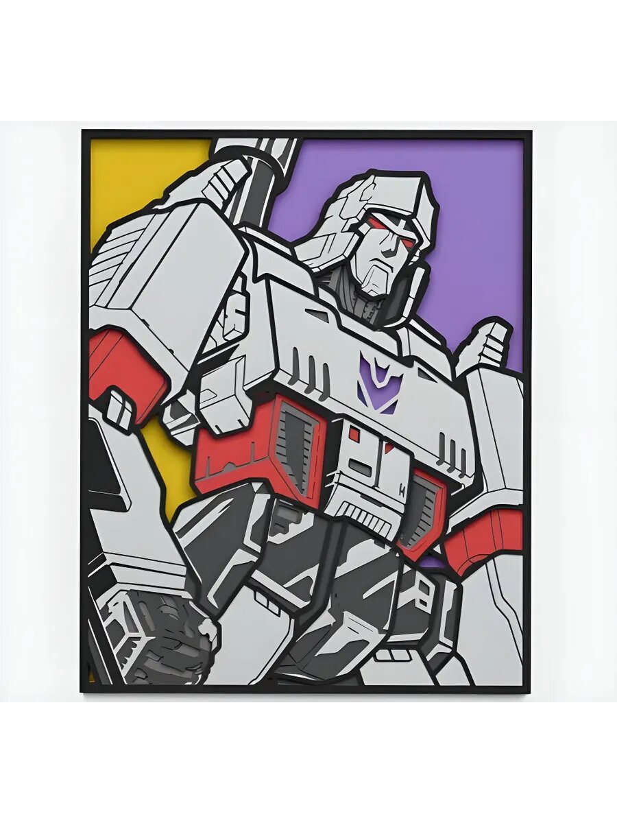 3D Картина по номерам из дерева Мегатрон, 23x30 см