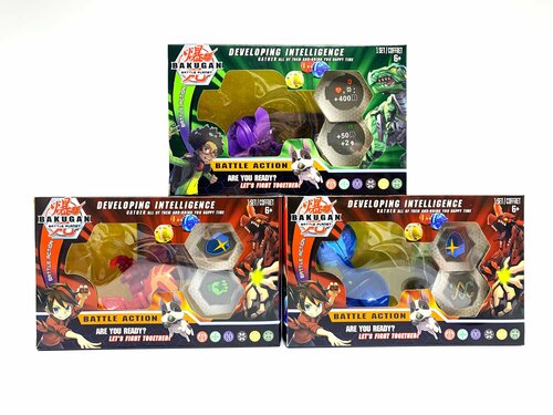 Набор из 3 бакуганов / Набор игрушка-трансформер "Бакуган" (Bakugan) 3 ...