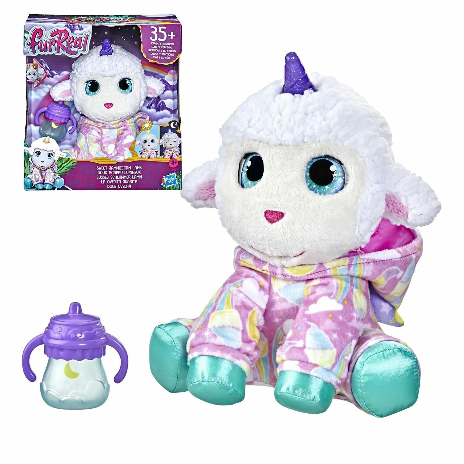 Интерактивная игрушка Hasbro FurReal - Плюшевый талисман Jammiecorn Sweet Sheep Ягненок - Хасбро F3262