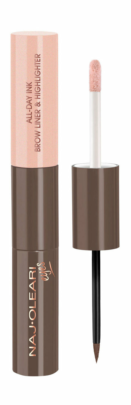 Naj Oleari All-Day Ink Brow Лайнер для бровей и хайлайтер 2-в-1 | 2 browns 50мл