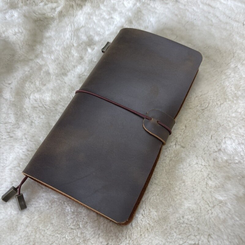 Записная книжка "Блокнот путешественника", воловья кожа, 22x12 см