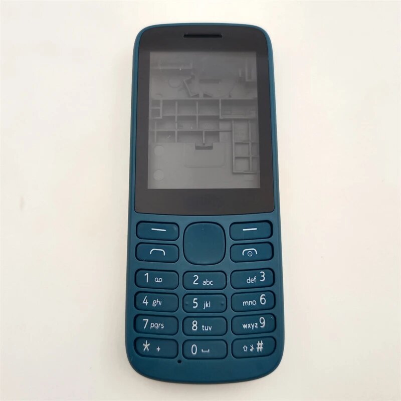 Полный комплект корпуса мобильного телефона + русская клавиатура Запасные части для корпуса Nokia 215 2020 4G, Green