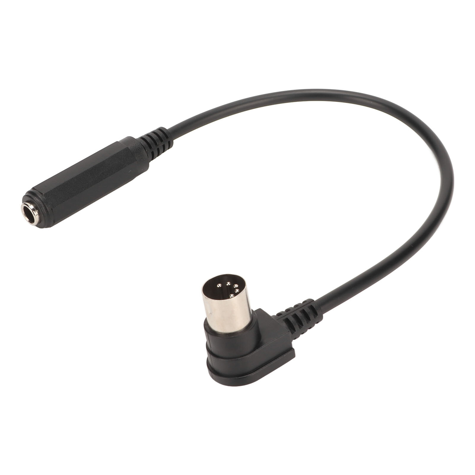 6.35mm to MIDI 5 Pin Cable Universal Female 1/4 Inch DIN Male 90 Degree Sound Adapter