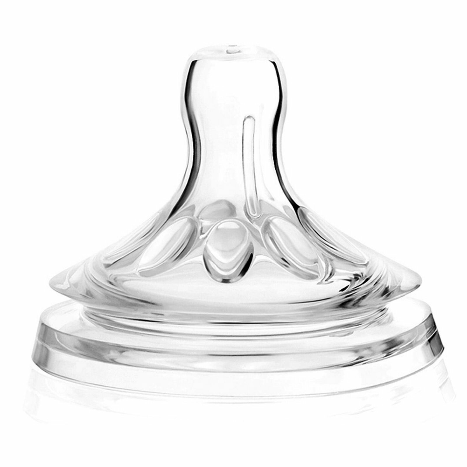 4 шт. силиконовые соски для бутылочек, прозрачные, мягкие, для новорожденных и детей старше 12 месяцев