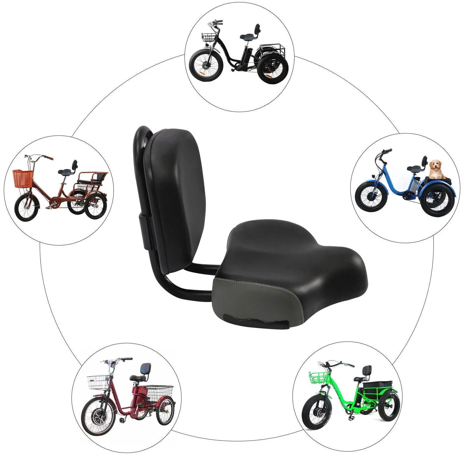 Сменное велосипедное седло Outdoor Comfort (мужское и женское)