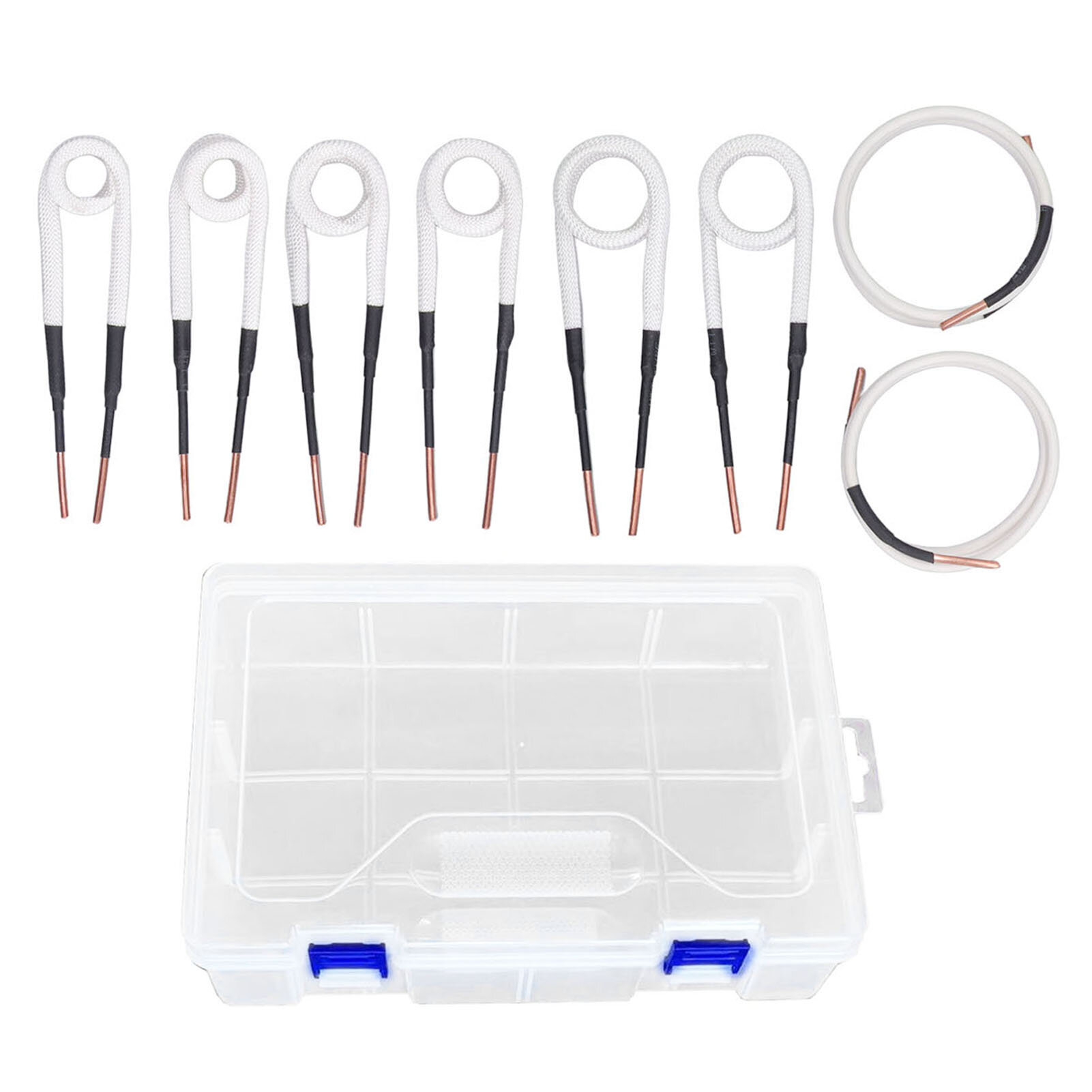 Набор из 8 индукционных нагревательных спиралей с латунным сердечником 3,0 мм, 4 типа, для снятия болтов и гаек.