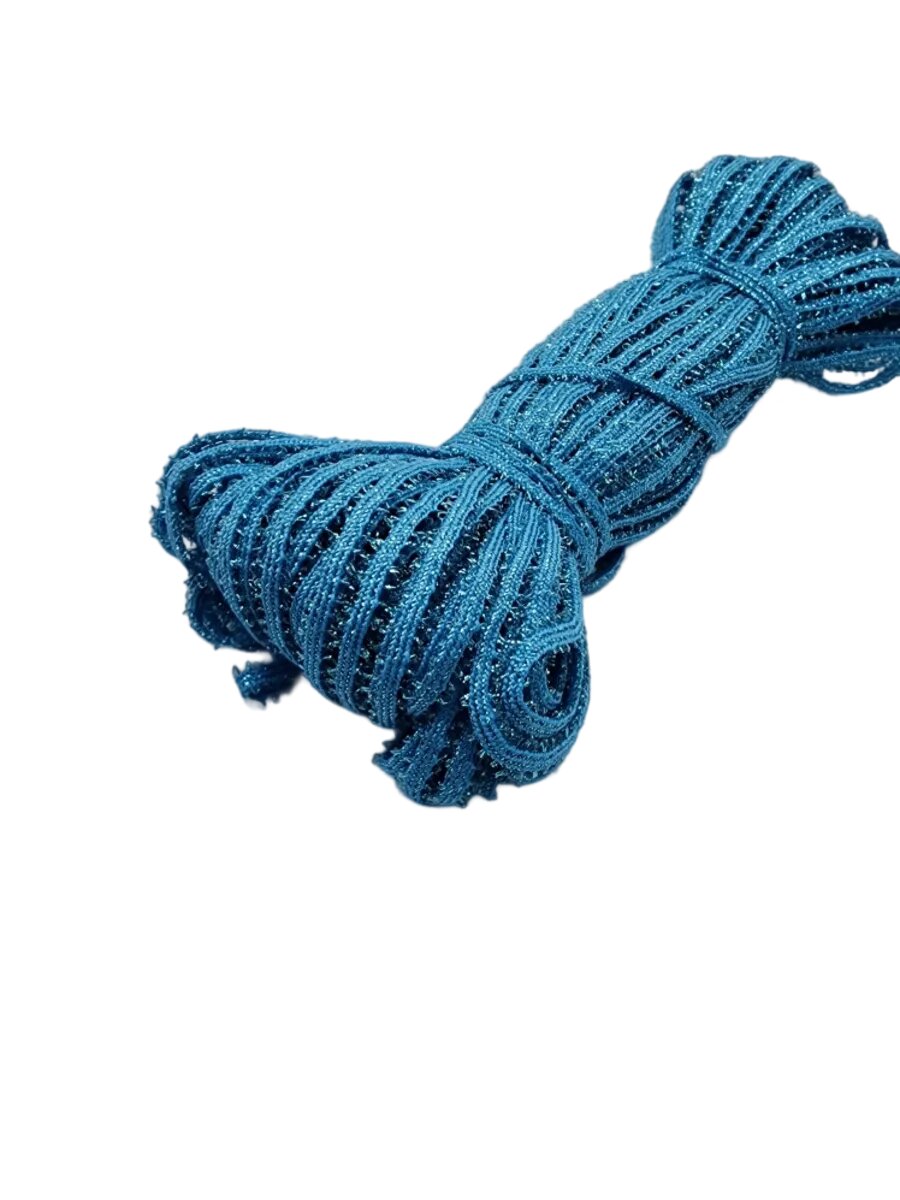 Тесьма "сороконожка" голубой