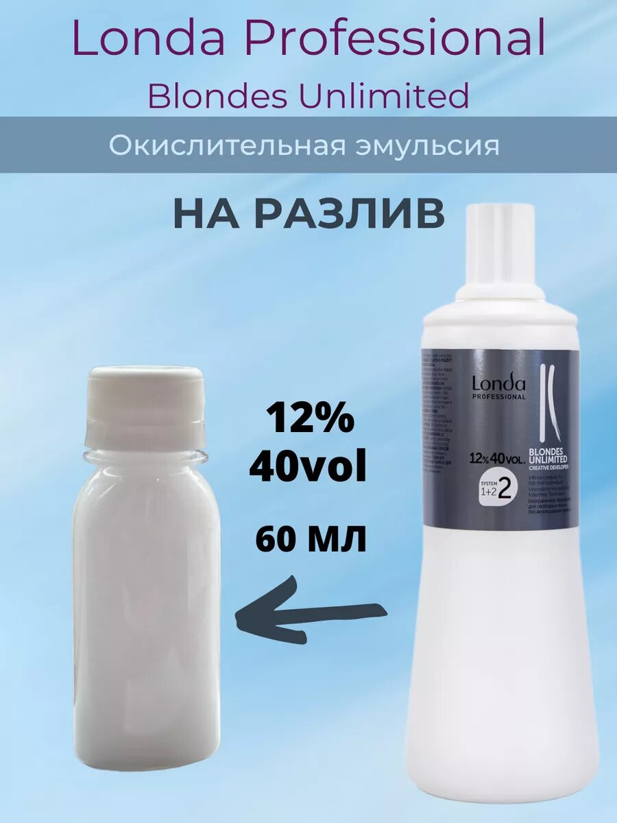 Londa Blondes Unlimited оксидант 12% разлив 60мл