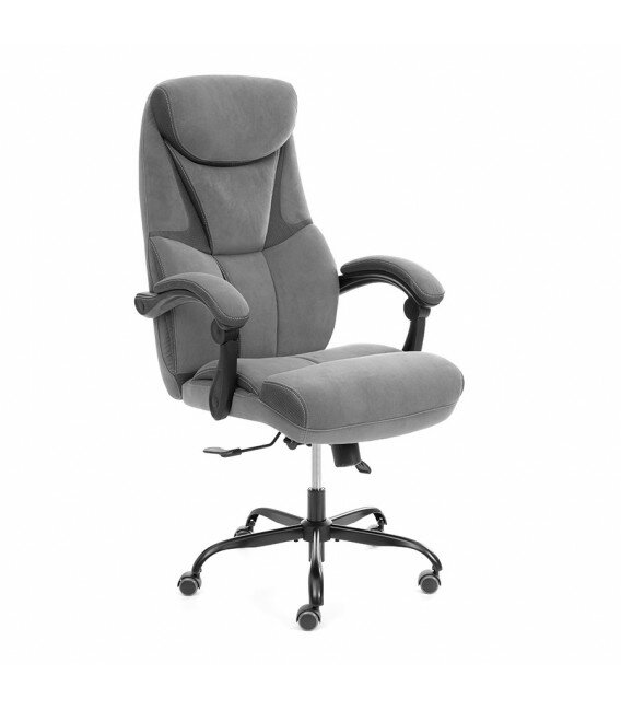 TetChair Кресло офисное CAMBRIDGE matalBL, велюр/ткань, серый