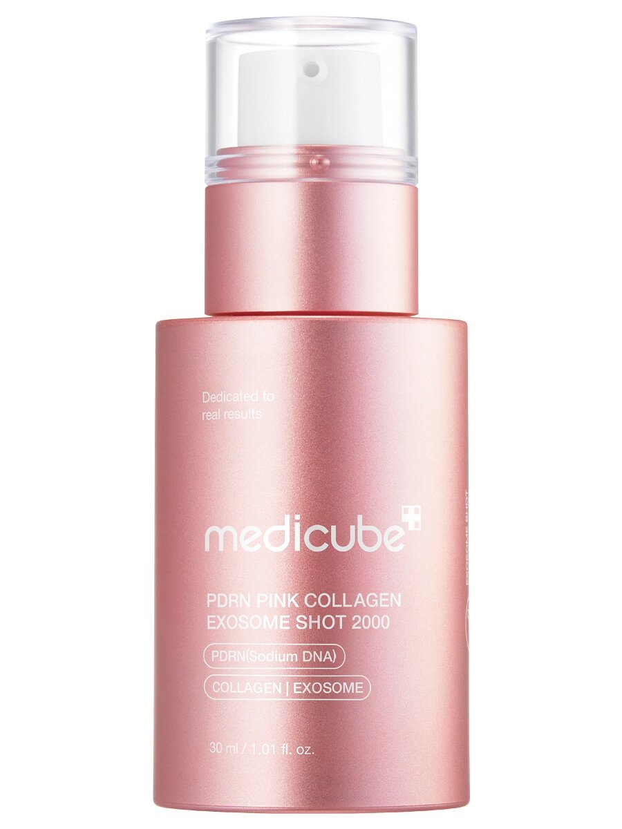 Medicube Омолаживающая ампула для лица с микроиглами PDRN Pink Collagen Exosome Shot Serum 2000 30 мл.