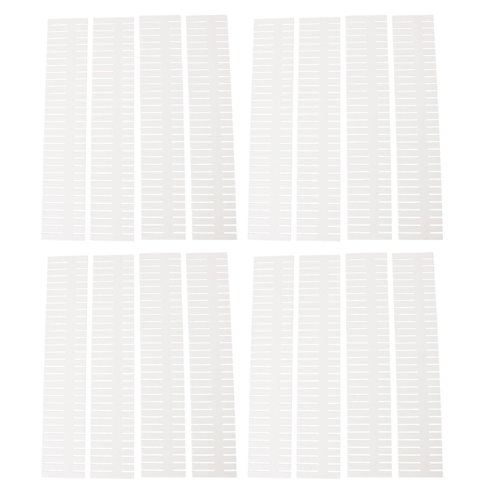 Набор из 16 разделителей для ящиков из полипропиленового пластика, регулируемые, для хранения в ящиках на кухне и в спальне.