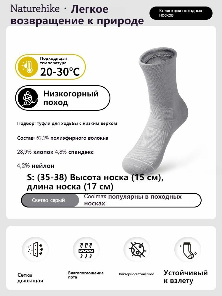 Naturehike Походные носки CYY2551FS011