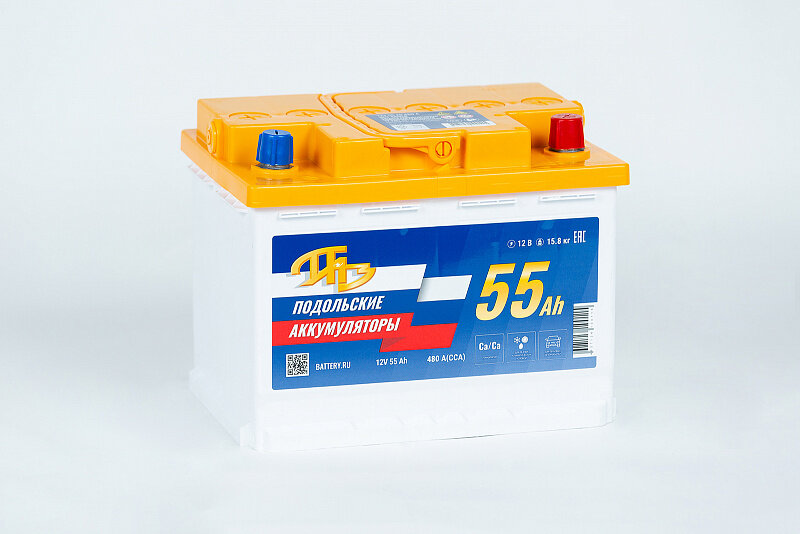 Аккумулятор автомобильный ПАЗ 6СТ-55 обр. 242x175x190