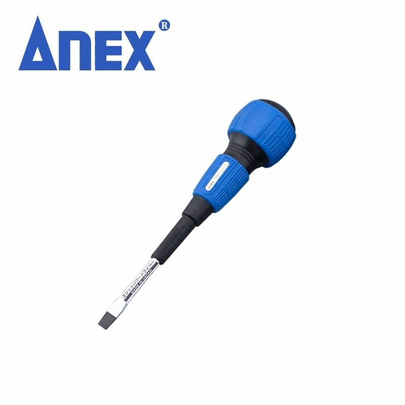 ANEX плоская отвертка SL5 5x75 мм Сделано в Японии с магнитной головкой