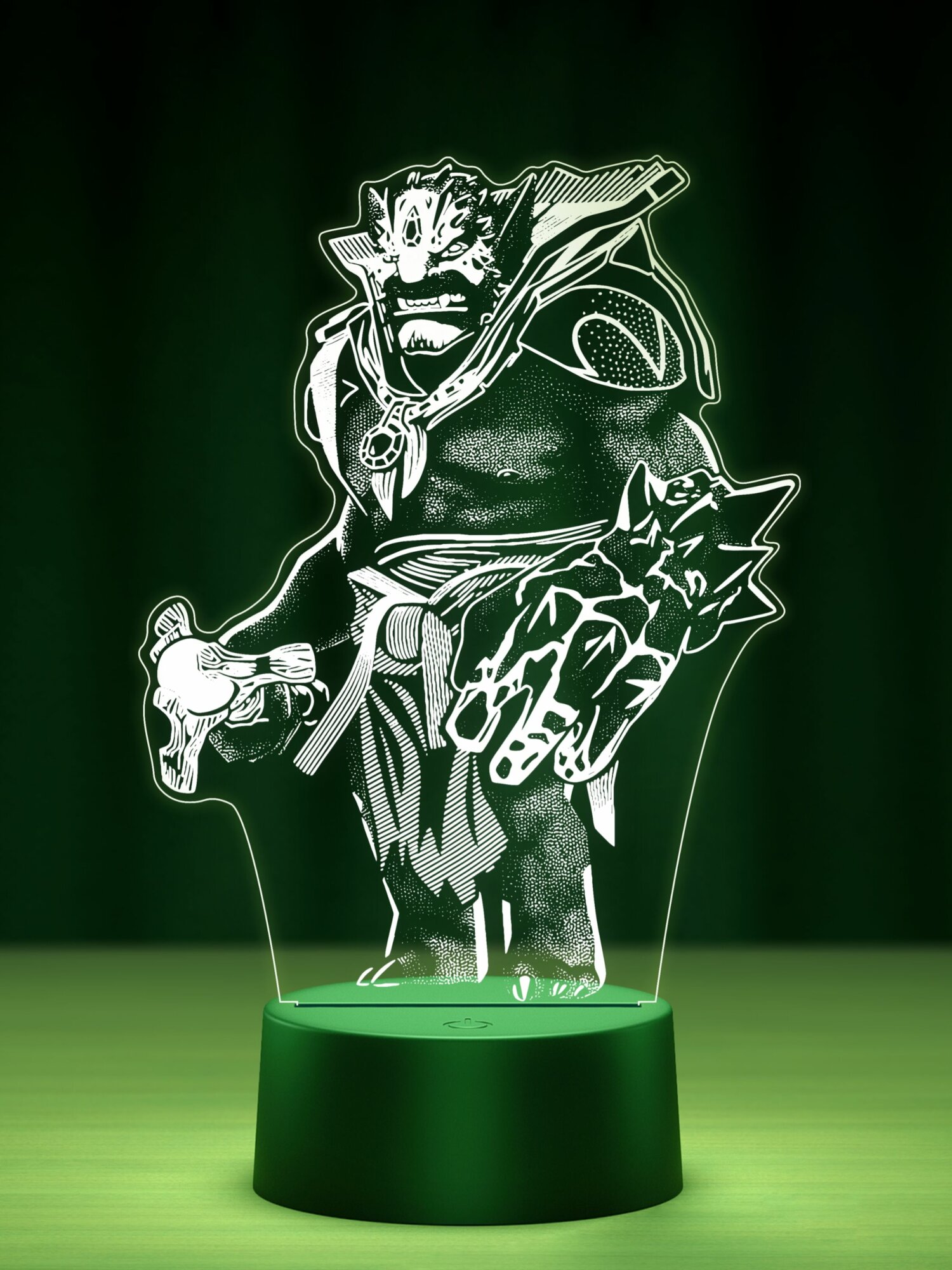 Ночник Лион по игре Дота 2. 3D светильник Dota, подарок геймеру.