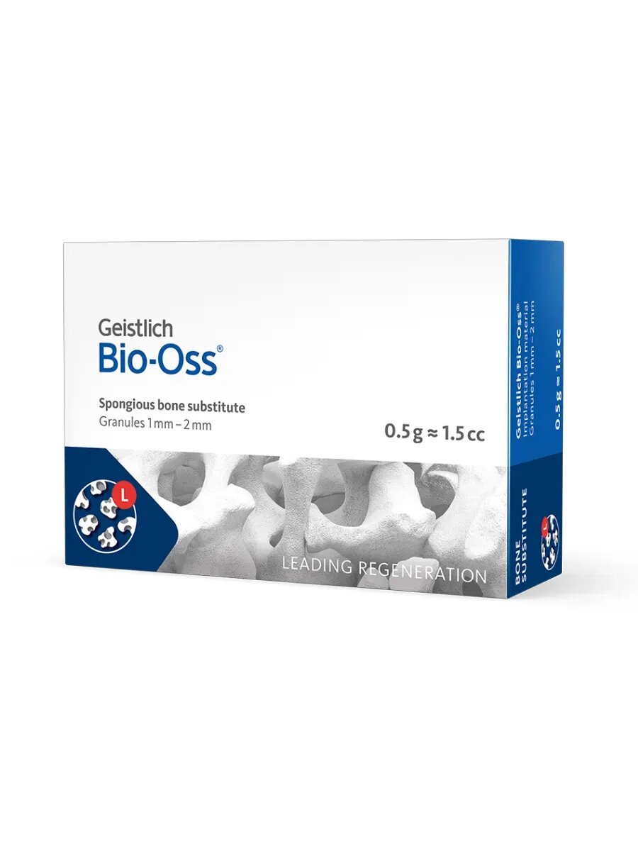 Bio-Oss spongiosa, 0,5 г, гранулы 1-2 мм, р-р L